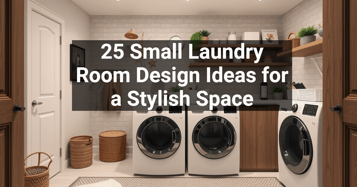 25+ Small Laundry Room Design Ideas for a Stylish Space – Engineers and ...