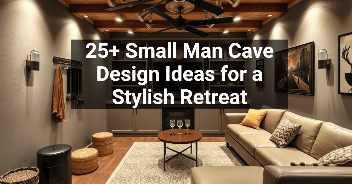 25+ Small Man Cave Design Ideas for a Stylish Retreat – Engineers and ...