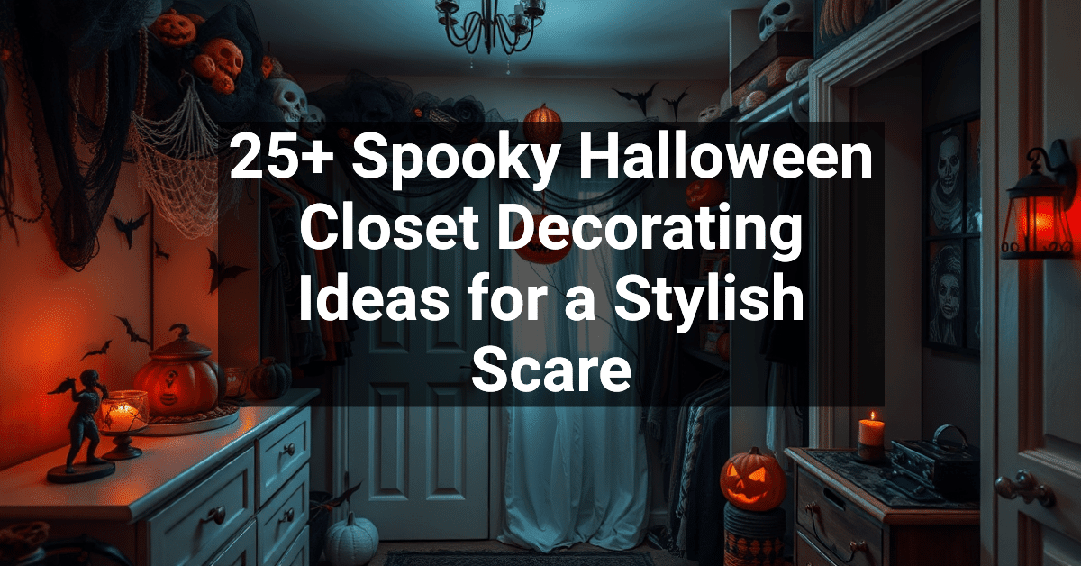 25+ Spooky Halloween Closet Decorating Ideas for a Stylish Scare ...