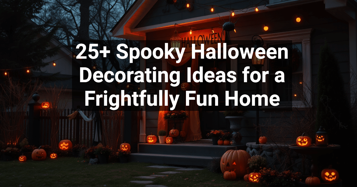 25+ Spooky Halloween Decorating Ideas for a Frightfully Fun Home ...