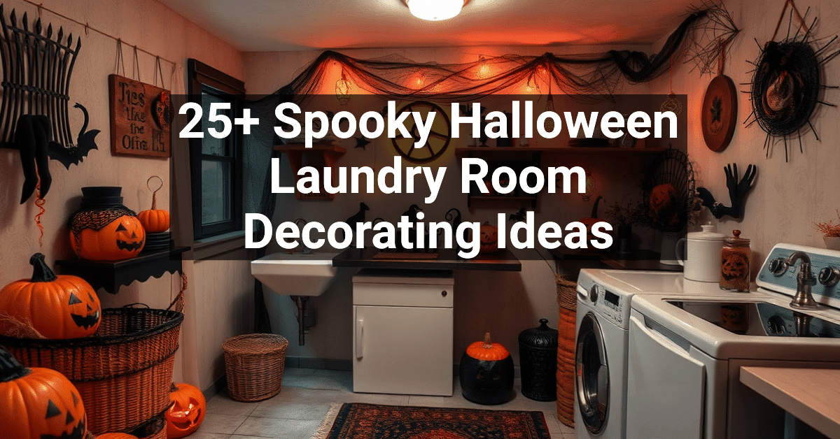 25+ Spooky Halloween Laundry Room Decorating Ideas – Engineers and ...