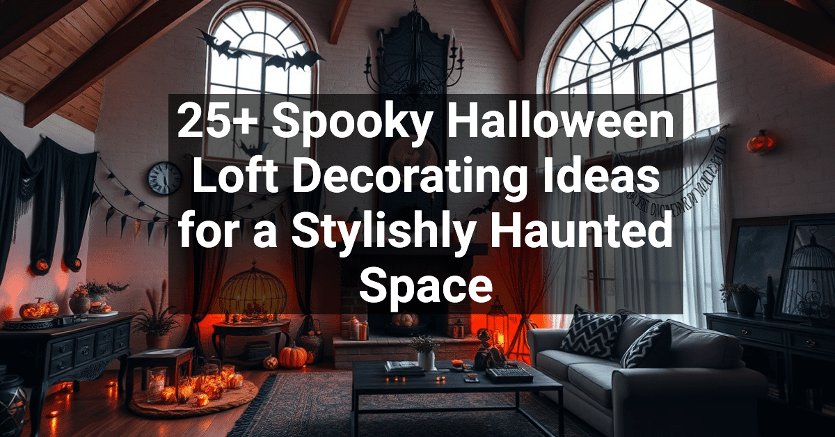 25+ Spooky Halloween Loft Decorating Ideas for a Stylishly Haunted ...