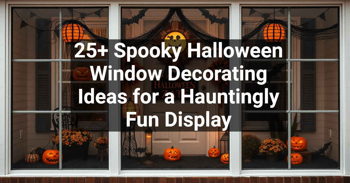 25+ Spooky Halloween Window Decorating Ideas for a Hauntingly Fun ...