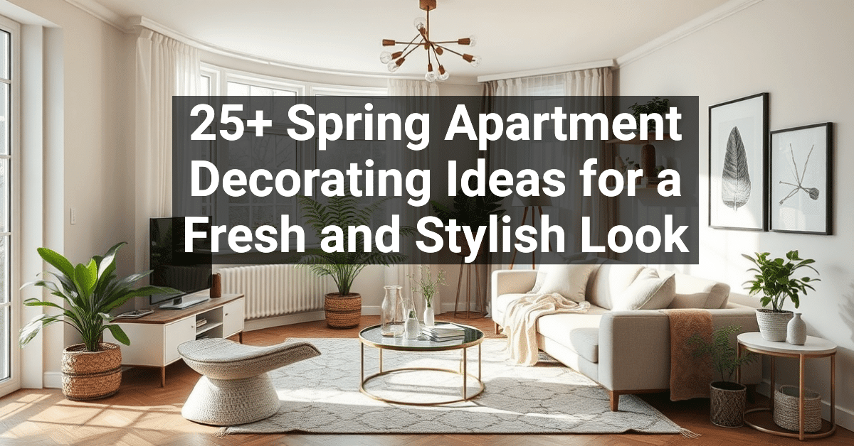 25+ Spring Apartment Decorating Ideas for a Fresh and Stylish Look ...