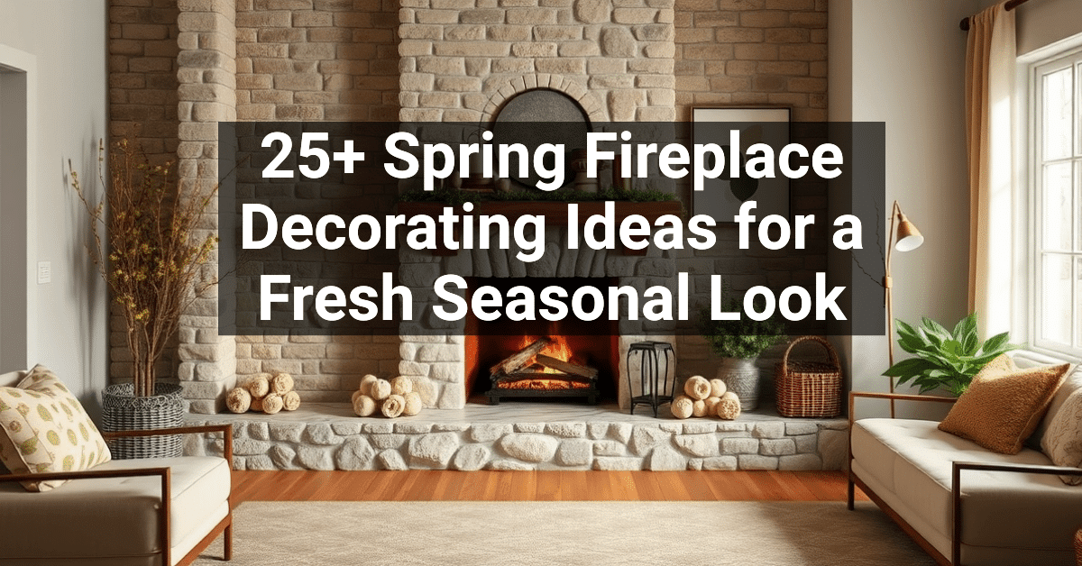 25+ Spring Fireplace Decorating Ideas for a Fresh Seasonal Look ...