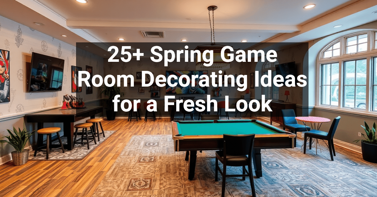 25+ Spring Game Room Decorating Ideas for a Fresh Look – Engineers and ...