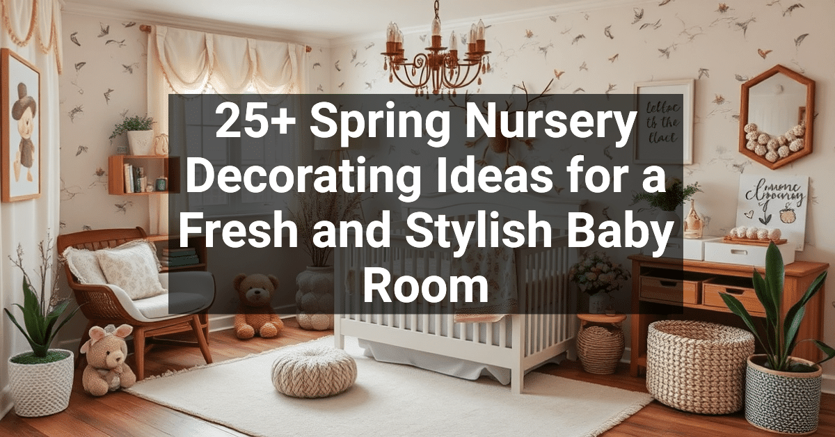 25+ Spring Nursery Decorating Ideas for a Fresh and Stylish Baby Room ...