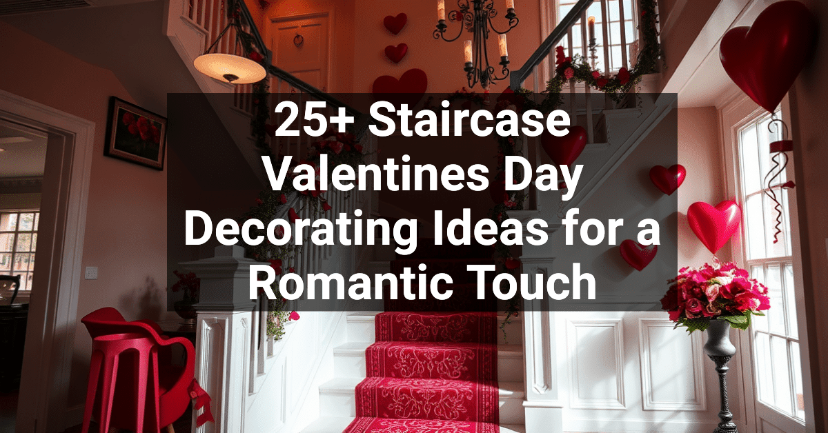 25+ Staircase Valentines Day Decorating Ideas for a Romantic Touch – Engineers and Architects of ...