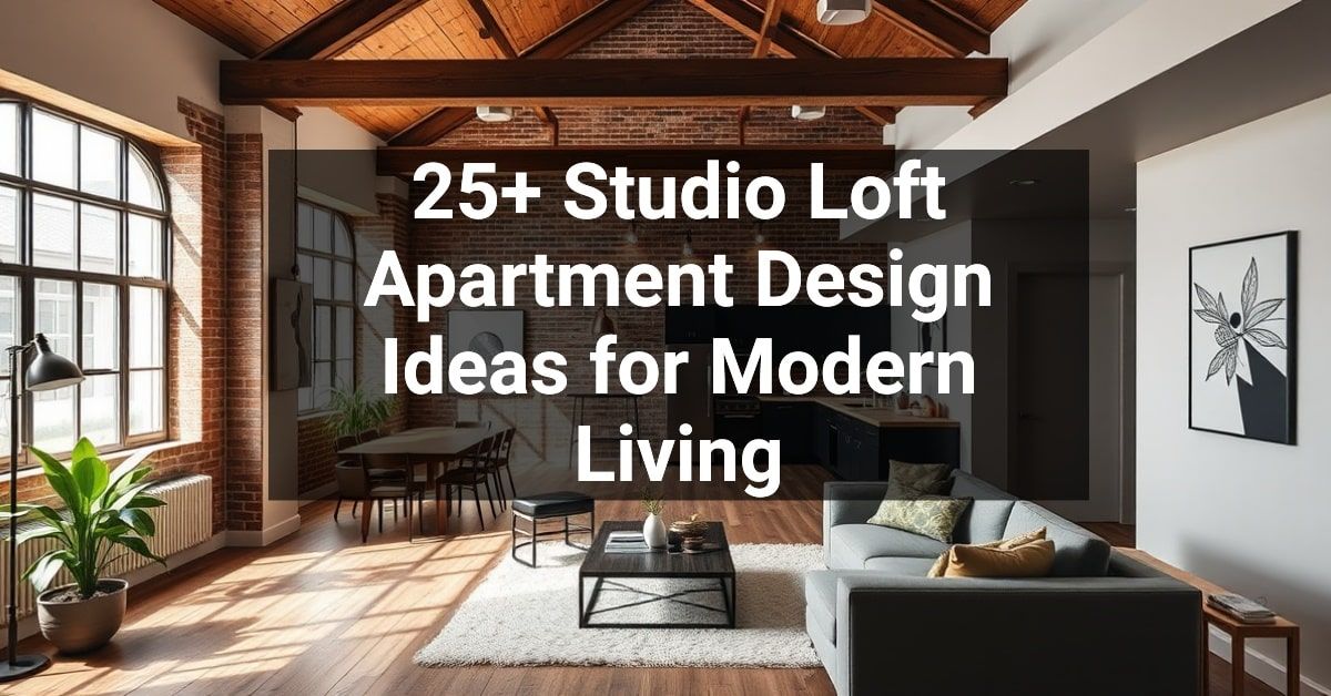 25+ Studio Loft Apartment Design Ideas for Modern Living – Engineers ...