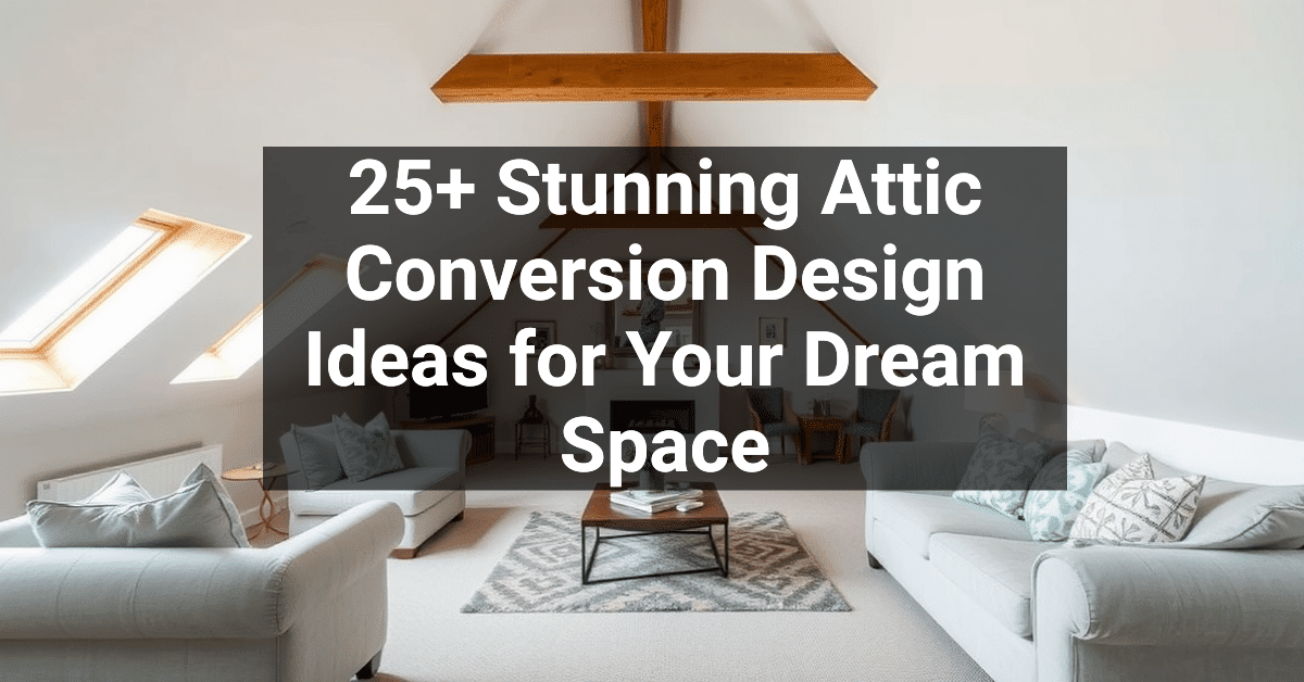 25+ Stunning Attic Conversion Design Ideas for Your Dream Space ...