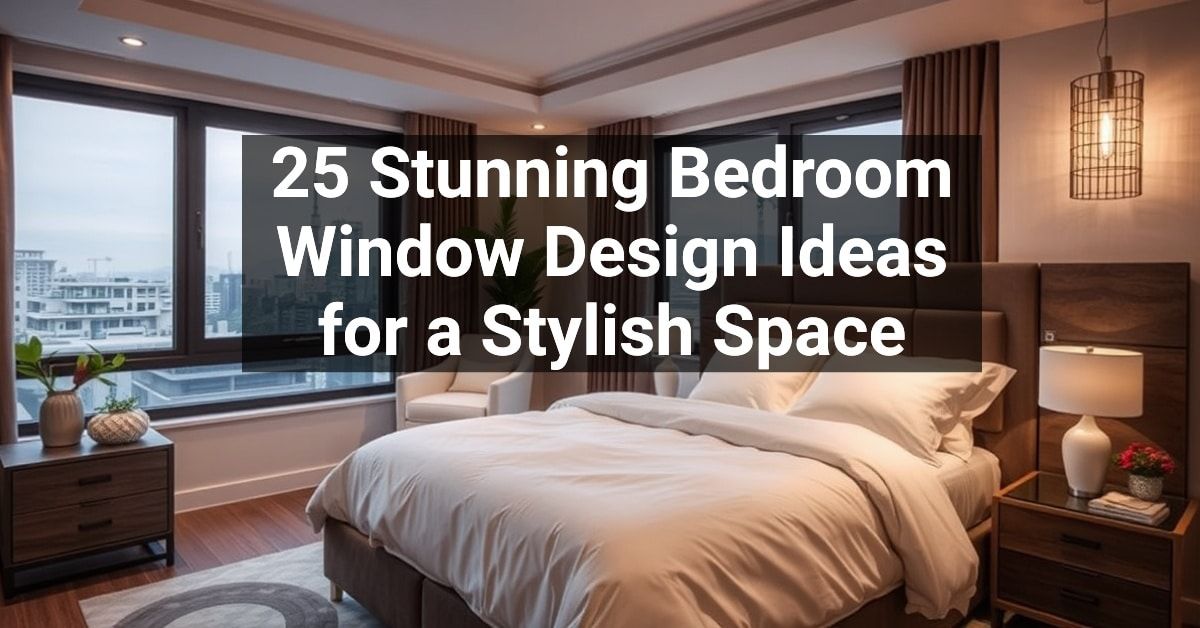 25+ Stunning Bedroom Window Design Ideas for a Stylish Space ...