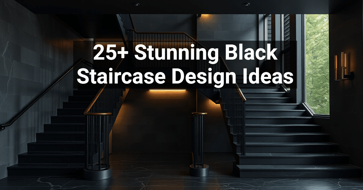 25+ Stunning Black Staircase Design Ideas – Engineers and Architects of ...