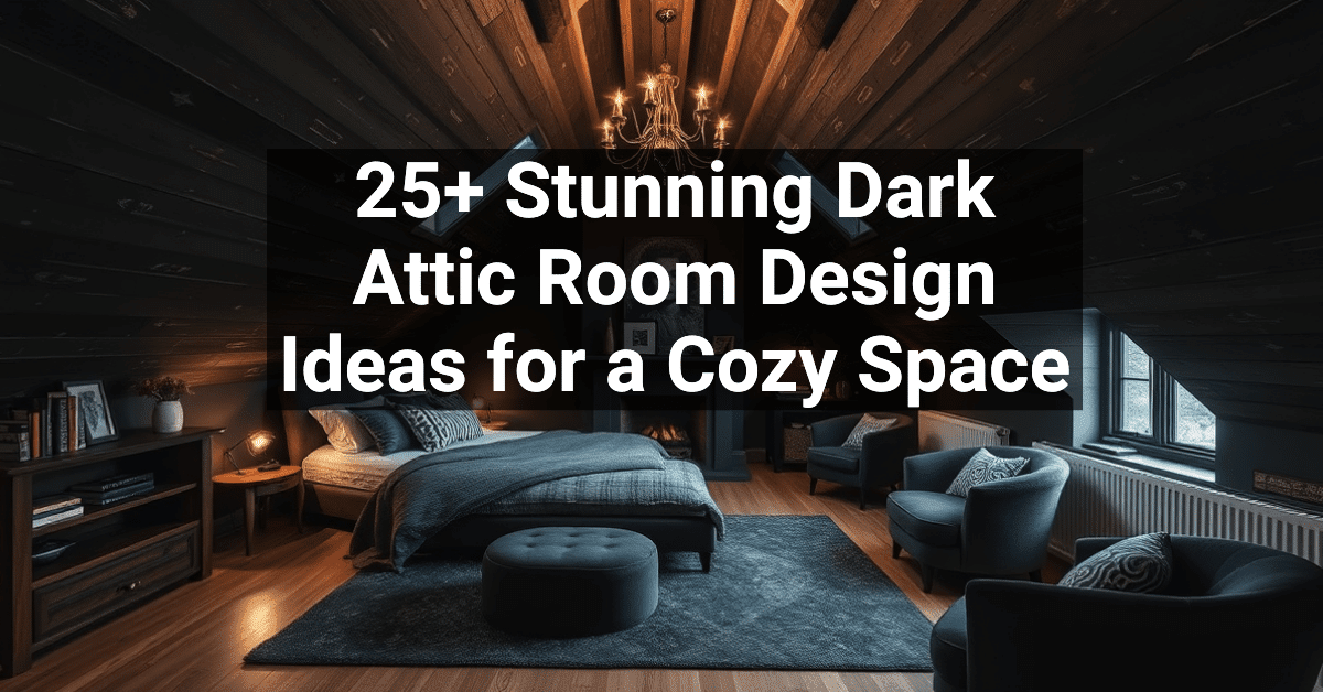 25+ Stunning Dark Attic Room Design Ideas for a Cozy Space – Engineers ...