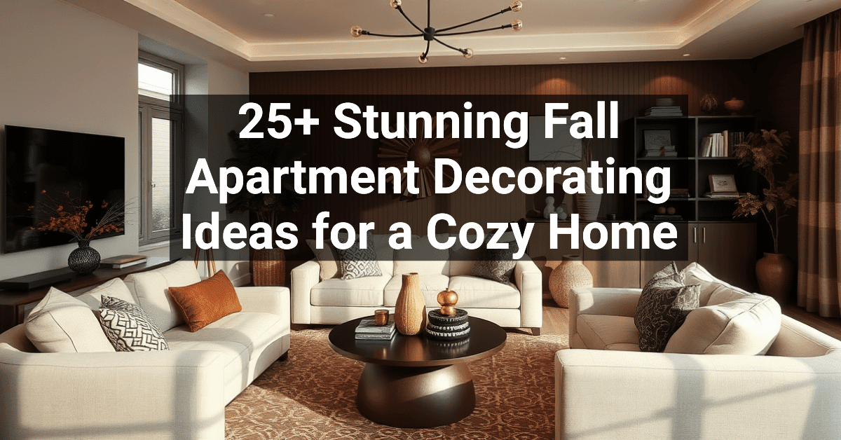 25+ Stunning Fall Apartment Decorating Ideas for a Cozy Home ...