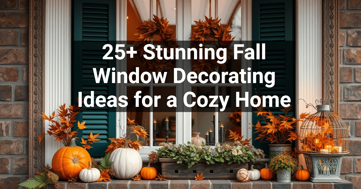 25+ Stunning Fall Window Decorating Ideas for a Cozy Home – Engineers ...