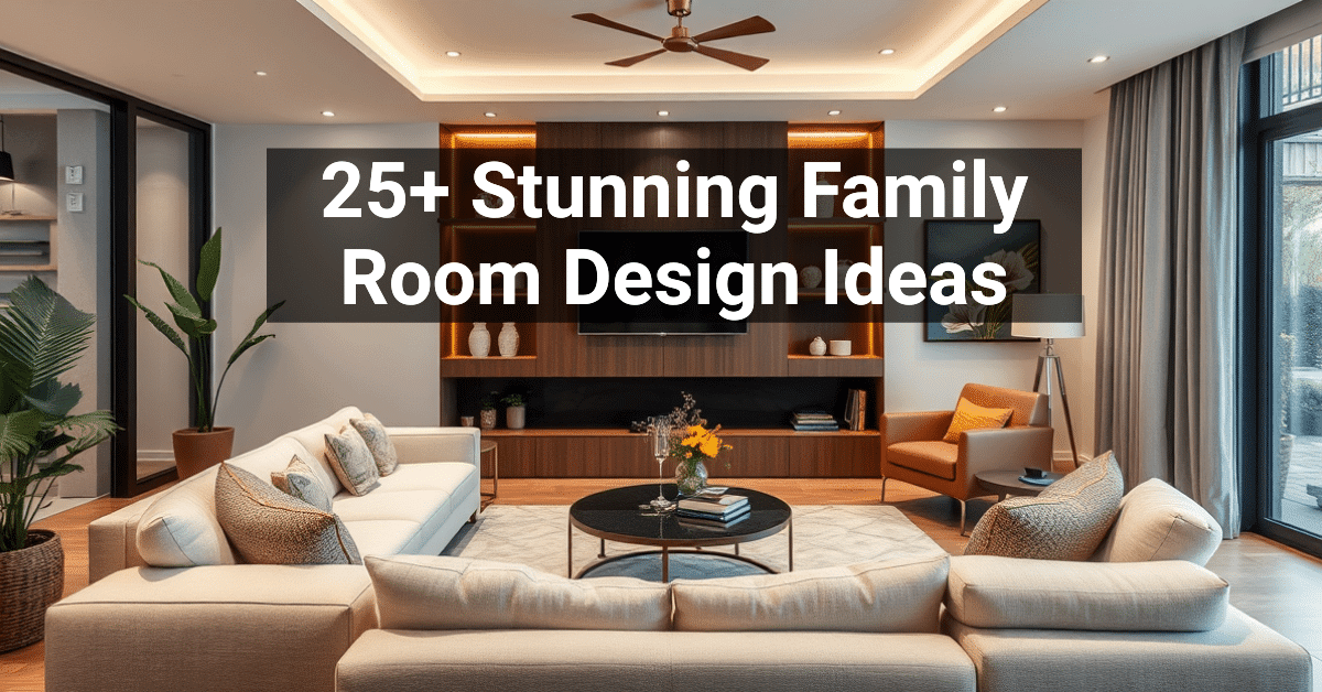 25+ Stunning Family Room Design Ideas – Engineers and Architects of America