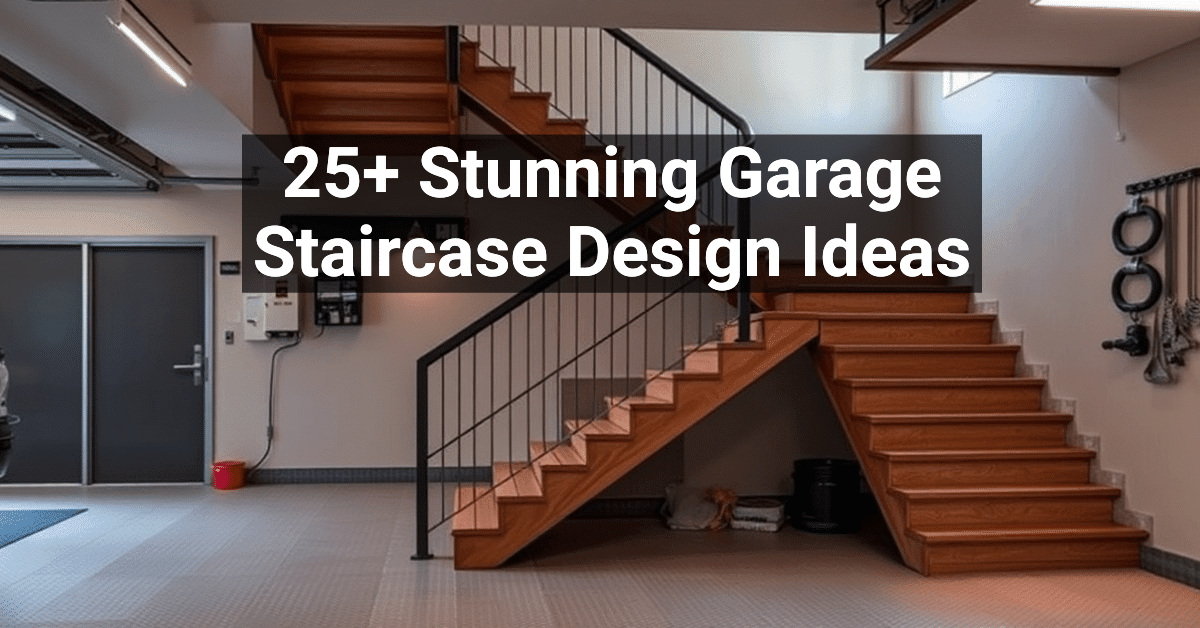 25+ Stunning Garage Staircase Design Ideas – Engineers and Architects ...