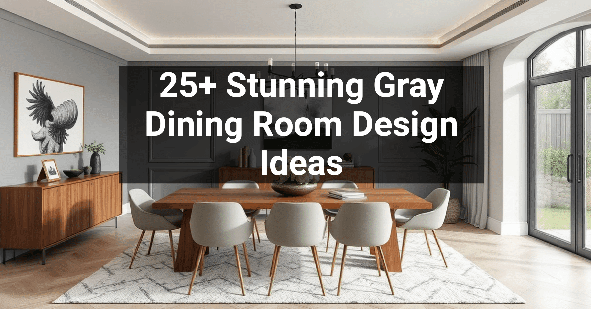 25+ Stunning Gray Dining Room Design Ideas – Engineers and Architects ...