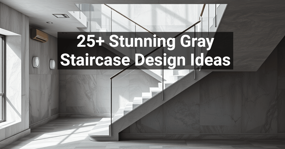 25+ Stunning Gray Staircase Design Ideas – Engineers and Architects of ...
