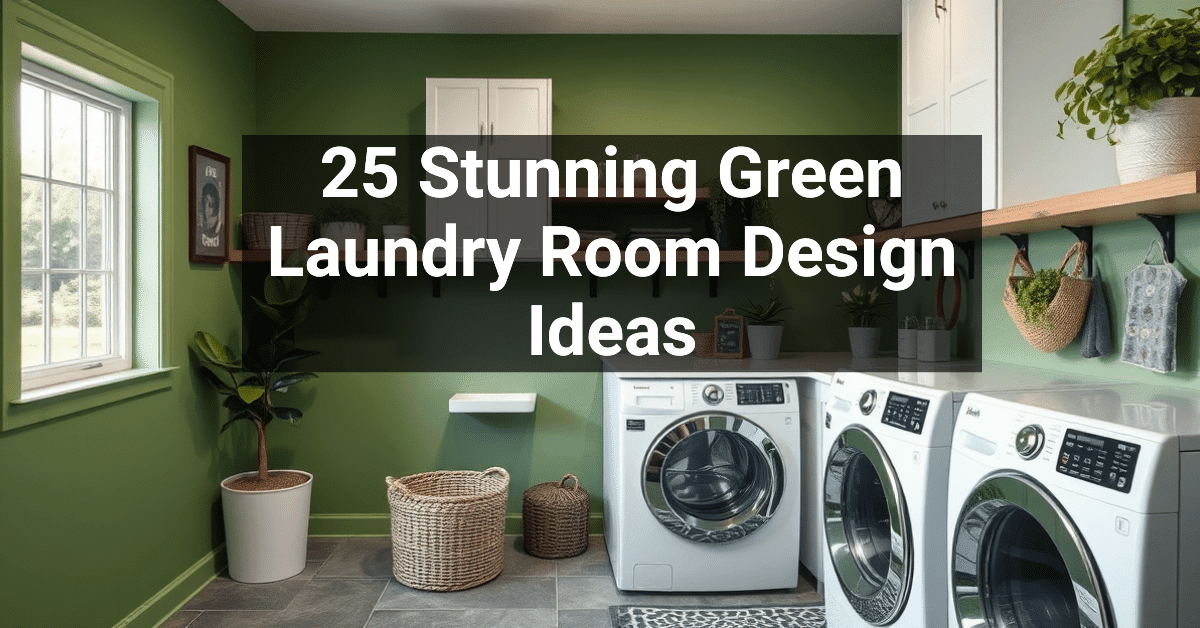25+ Stunning Green Laundry Room Design Ideas – Engineers and Architects ...