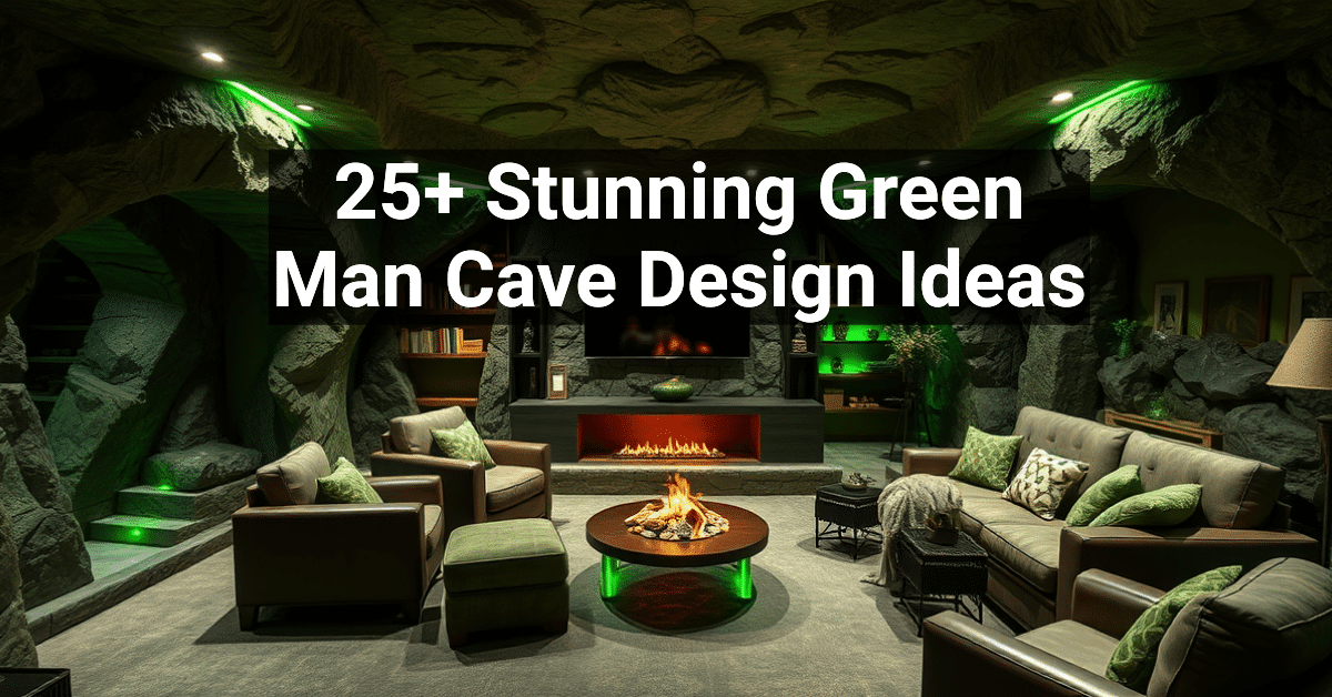 25+ Stunning Green Man Cave Design Ideas – Engineers and Architects of ...