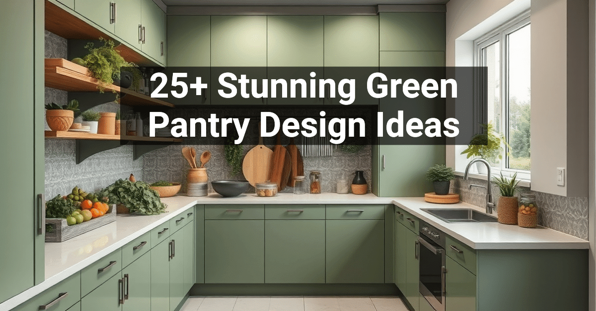 25+ Stunning Green Pantry Design Ideas – Engineers and Architects of ...