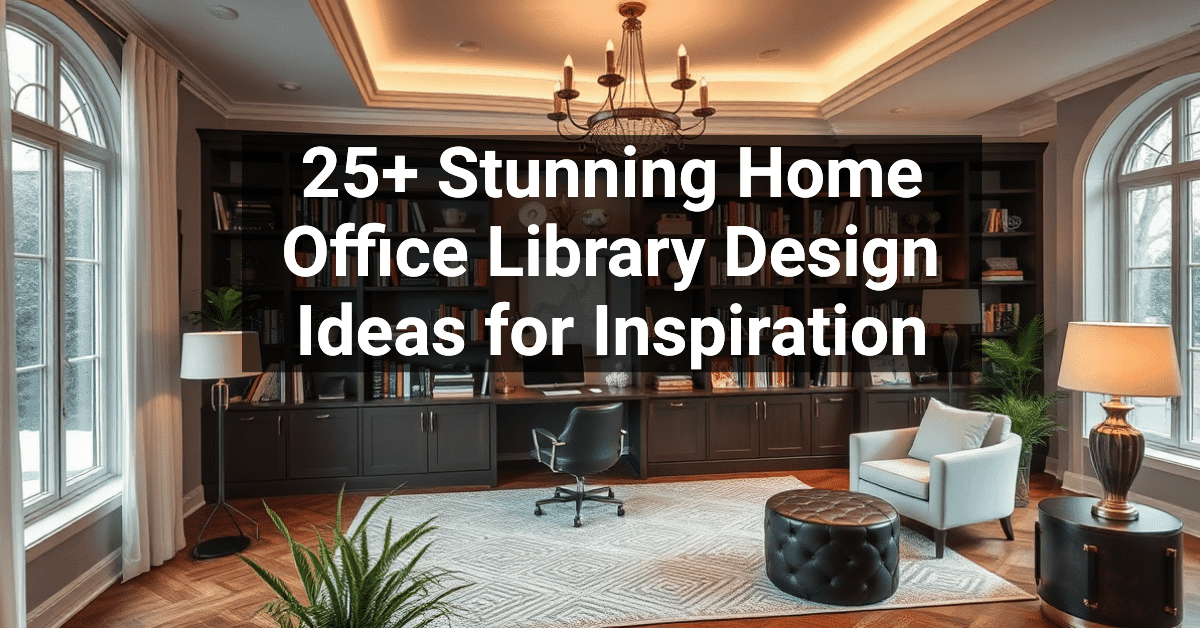 25+ Stunning Home Office Library Design Ideas for Inspiration ...
