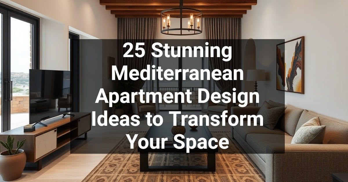 25+ Stunning Mediterranean Apartment Design Ideas to Transform Your ...