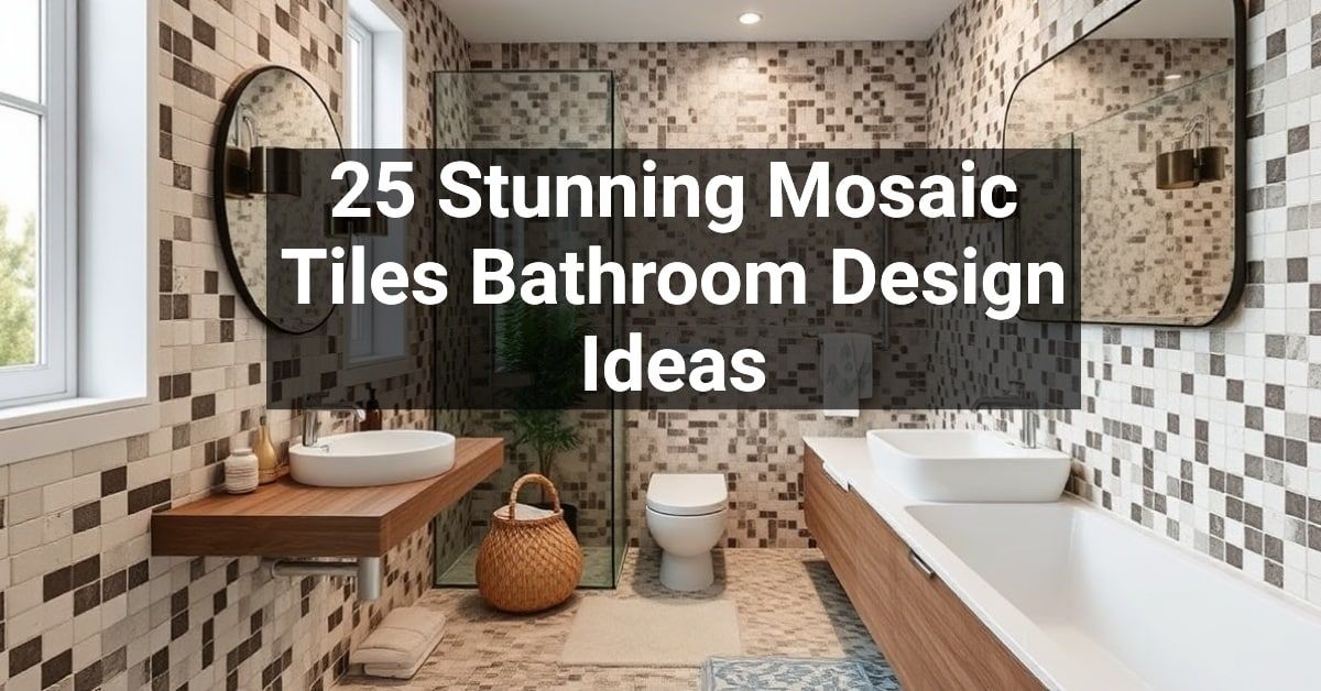 25+ Stunning Mosaic Tiles Bathroom Design Ideas – Engineers and ...