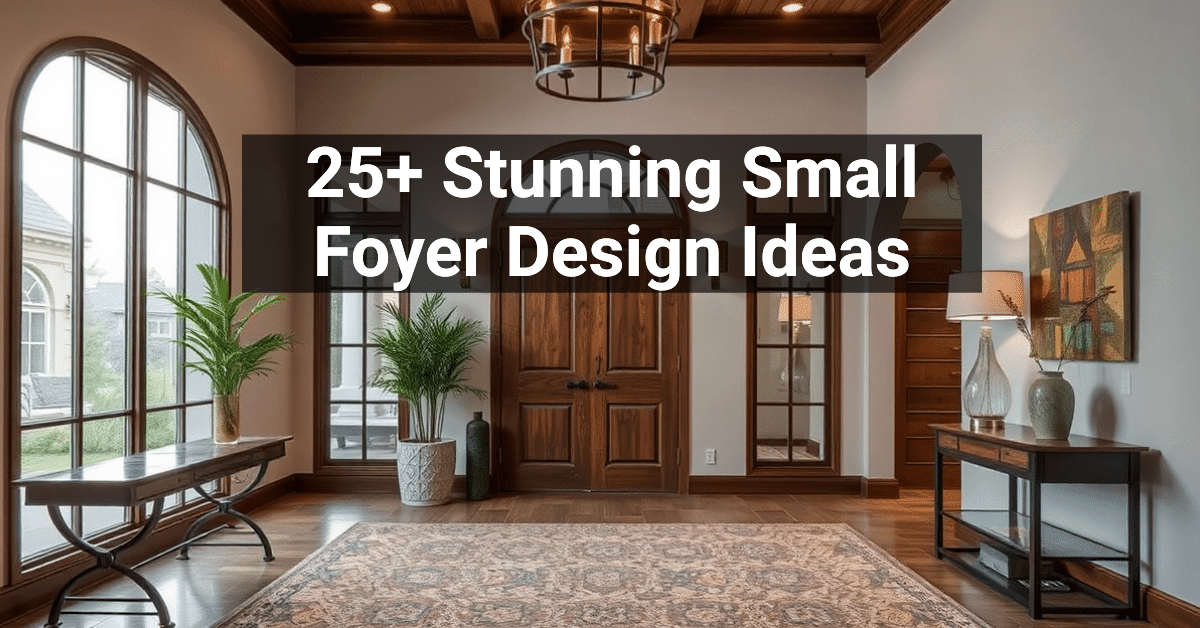 25+ Stunning Small Foyer Design Ideas – Engineers and Architects of America