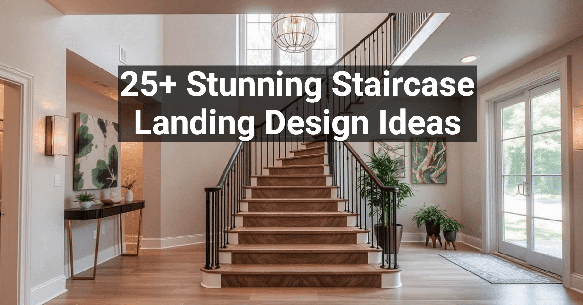 25+ Stunning Staircase Landing Design Ideas – Engineers and Architects ...