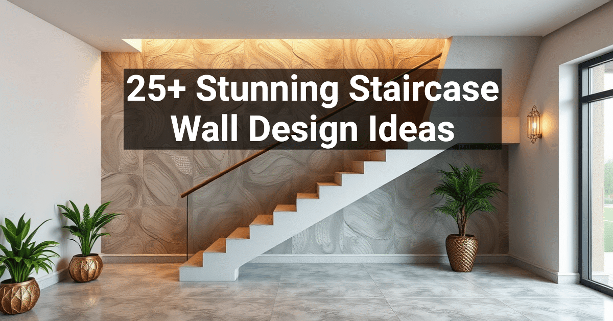 25+ Stunning Staircase Wall Design Ideas – Engineers and Architects of ...