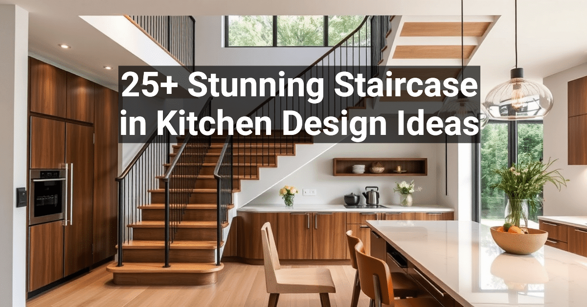 25+ Stunning Staircase in Kitchen Design Ideas – Engineers and ...