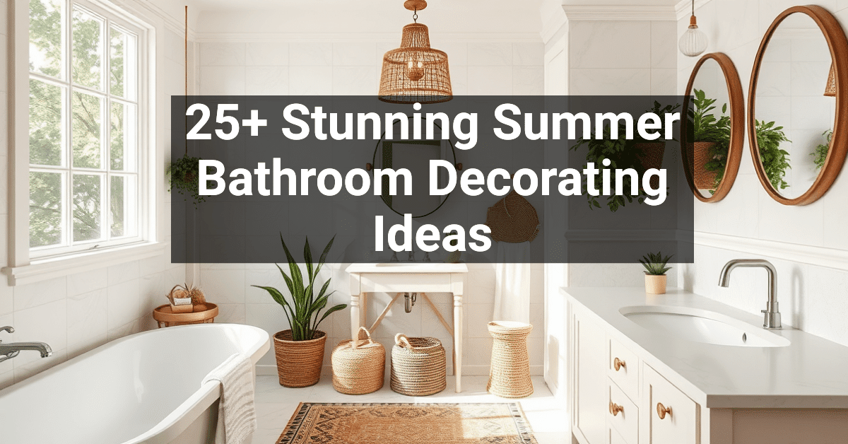 25+ Stunning Summer Bathroom Decorating Ideas – Engineers and ...