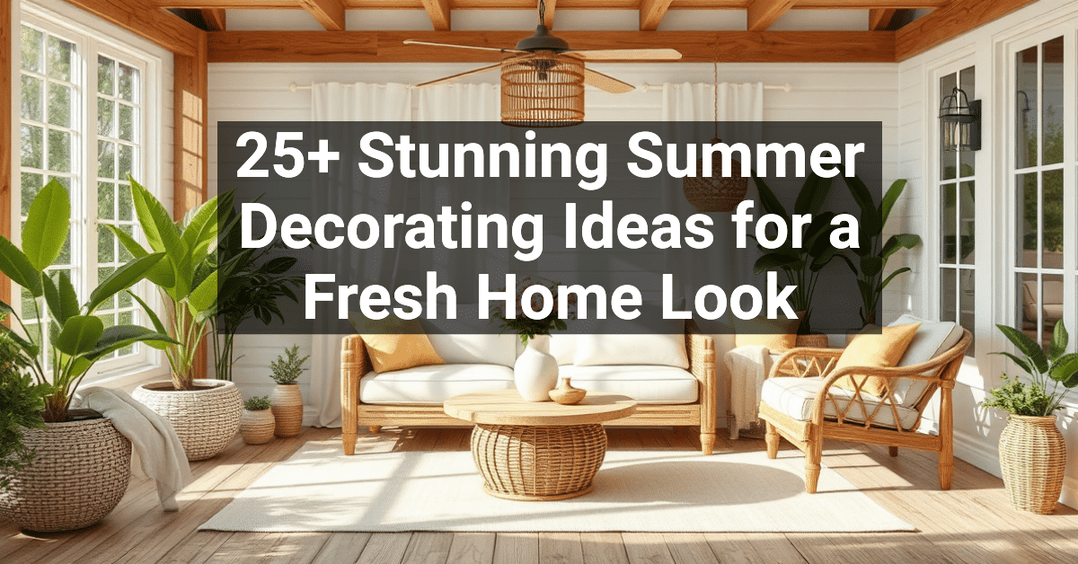 25+ Stunning Summer Decorating Ideas for a Fresh Home Look – Engineers ...