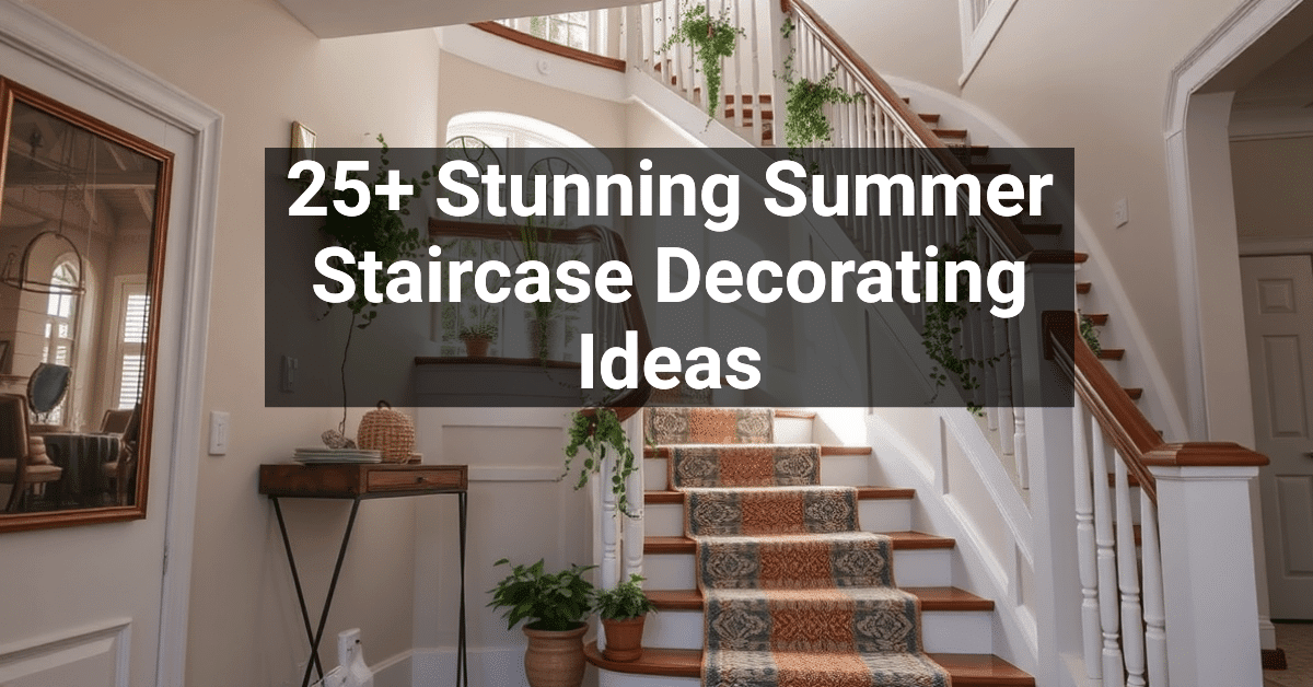 25+ Stunning Summer Staircase Decorating Ideas – Engineers and ...