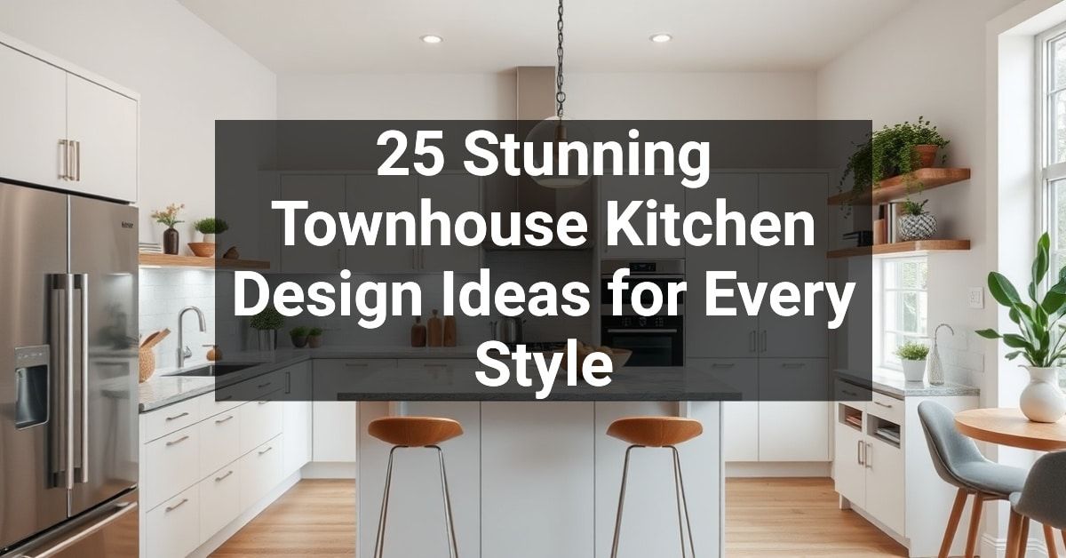 25+ Stunning Townhouse Kitchen Design Ideas for Every Style – Engineers ...