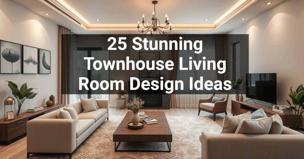 25+ Stunning Townhouse Living Room Design Ideas – Engineers and ...