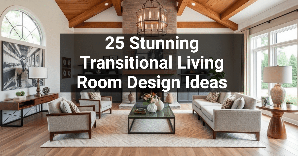 25+ Stunning Transitional Living Room Design Ideas – Engineers and ...