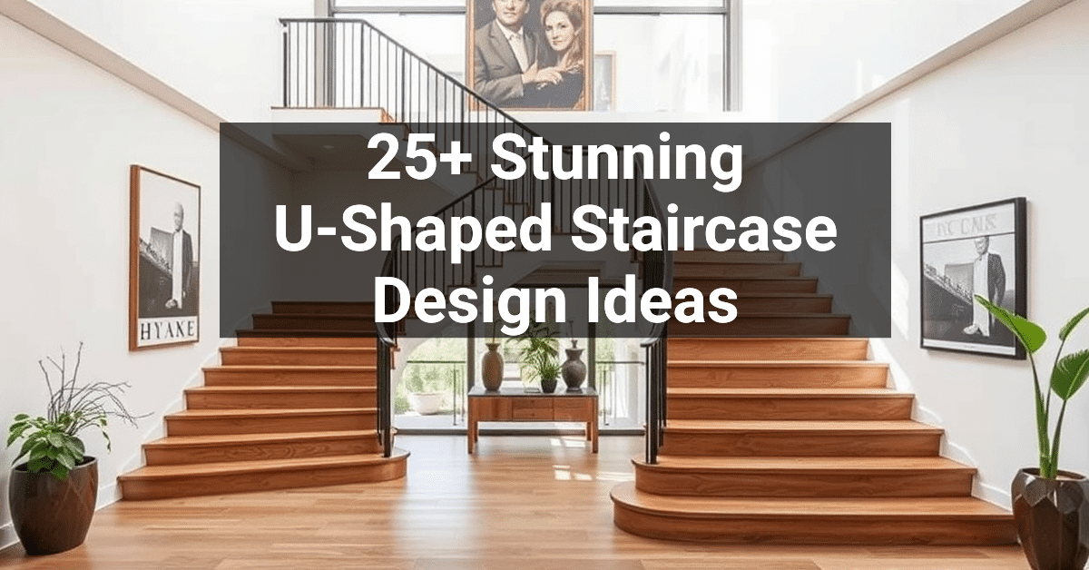 25+ Stunning U-Shaped Staircase Design Ideas – Engineers and Architects ...