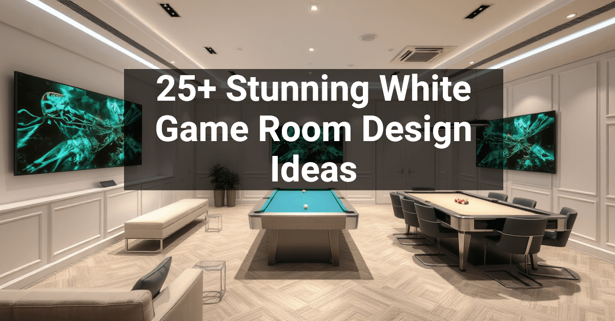 25+ Stunning White Game Room Design Ideas – Engineers and Architects of ...