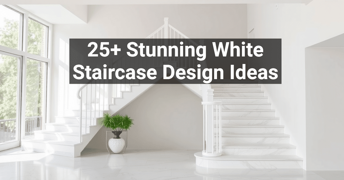 25+ Stunning White Staircase Design Ideas – Engineers and Architects of ...
