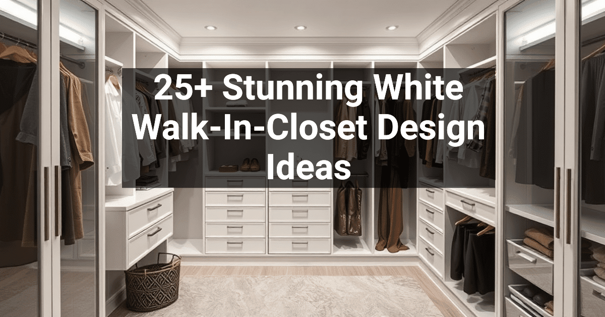 25+ Stunning White Walk-In-Closet Design Ideas – Engineers and ...
