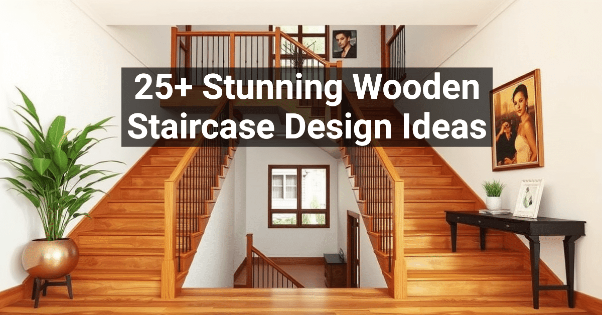 25+ Stunning Wooden Staircase Design Ideas – Engineers and Architects ...