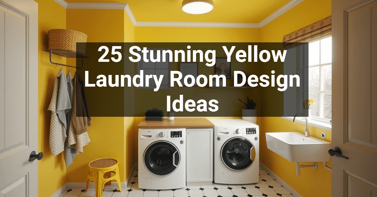 25+ Stunning Yellow Laundry Room Design Ideas – Engineers and ...