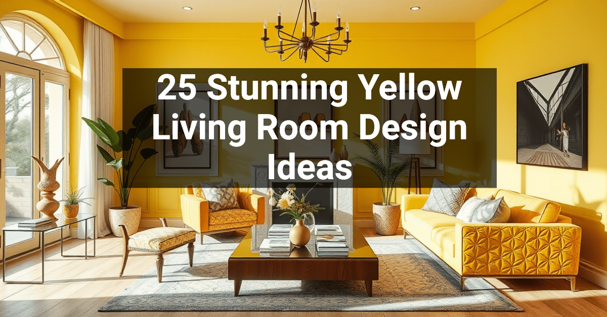 25+ Stunning Yellow Living Room Design Ideas – Engineers and Architects ...