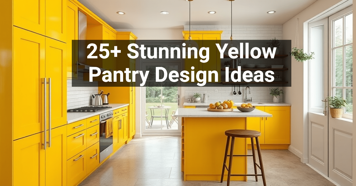 25+ Stunning Yellow Pantry Design Ideas – Engineers and Architects of ...