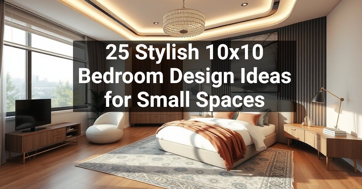 25+ Stylish 10×10 Bedroom Design Ideas for Small Spaces – Engineers and ...