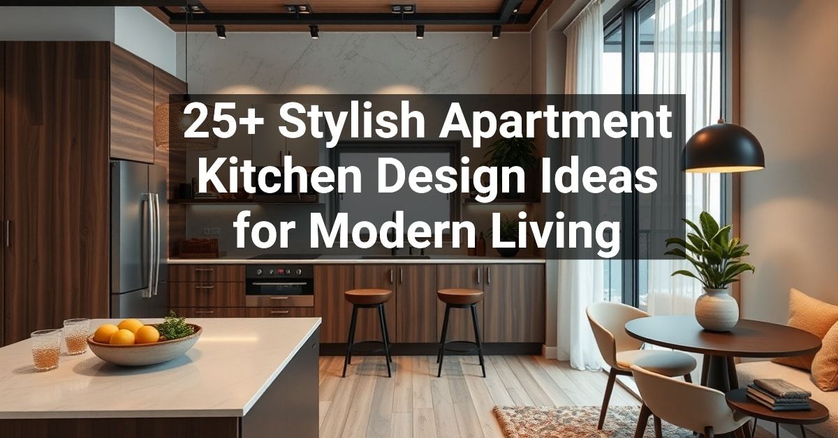 25+ Stylish Apartment Kitchen Design Ideas for Modern Living ...