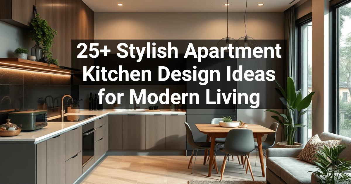 12+ Stylish Apartment Kitchen Design Ideas for Modern Living ...